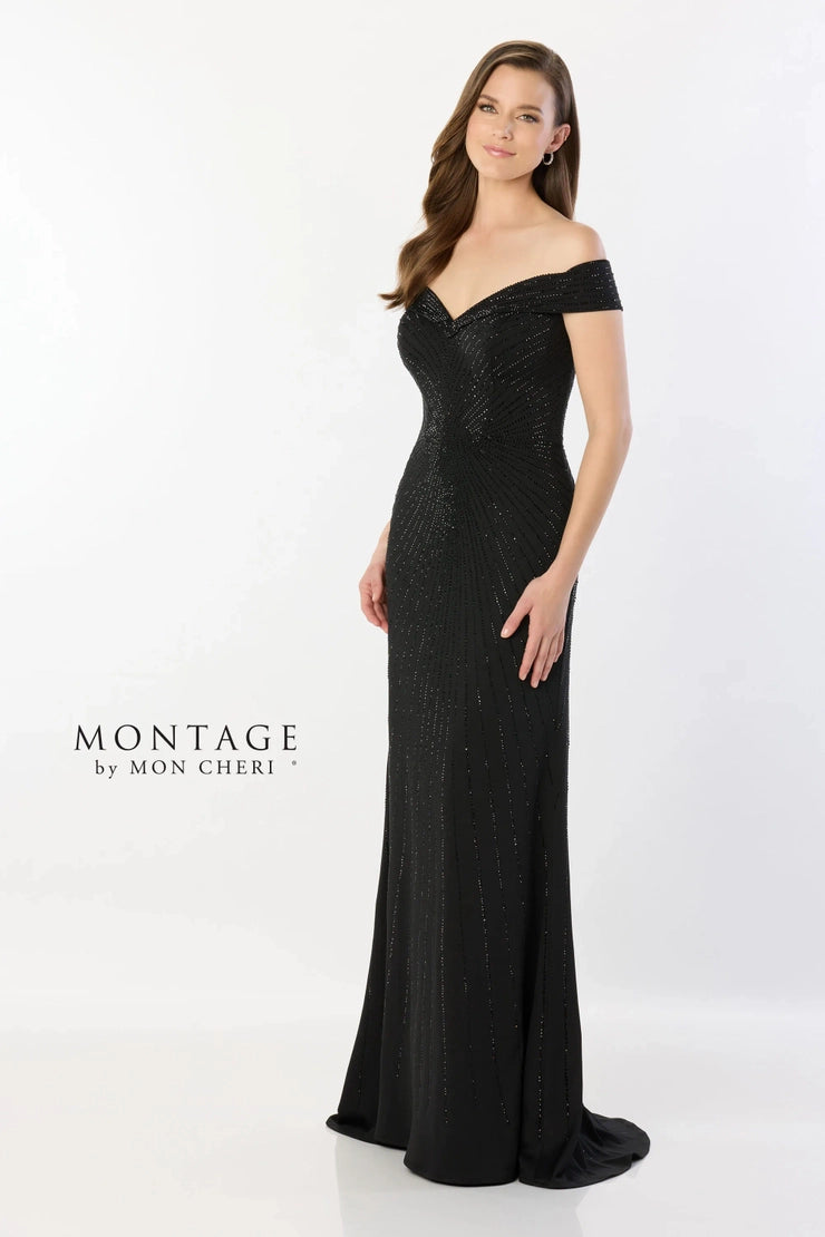 Montage M2234 Hot Stone Off the Shoulder Gown – Harriman Clothing Co.